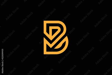 Minimal DB Logo Icon Of A BD Letter On A Luxury Background Logo Idea Based On The DB Monogram