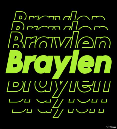 Braylen Text Effect And Logo Design Name