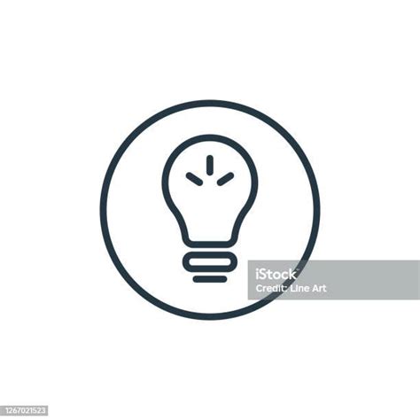 온라인 학습 개념에서 아이디어 아이콘 벡터 아이디어 편집 가능한 스트로크의 얇은 선 그림 웹 및 모바일 앱 로고 인쇄 미디어에 사용하기 위한 아이디어 선형 기호 만화에 대한