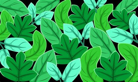 Premium Vector Flat Abstract Colorful Leaves Pattern Background