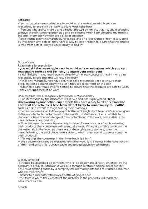 Practice Mock Case Ratiorule “you Must Take Reasonable Care To Avoid Acts Or Emissions Practice Mock Case Ratiorule “you Must Take Reasonable Care To Avoid Acts Or Emissions