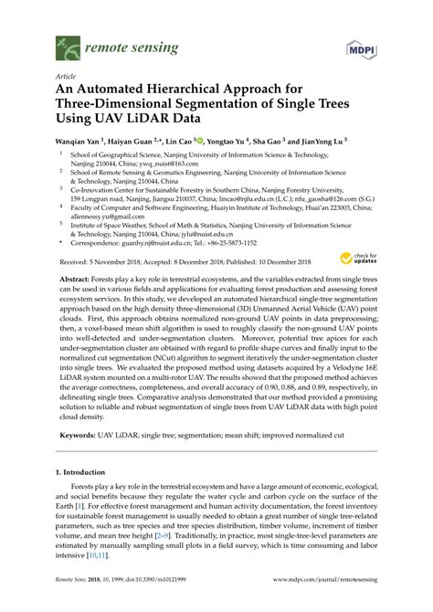 Pdf An Automated Hierarchical Approach For Three Dimensional