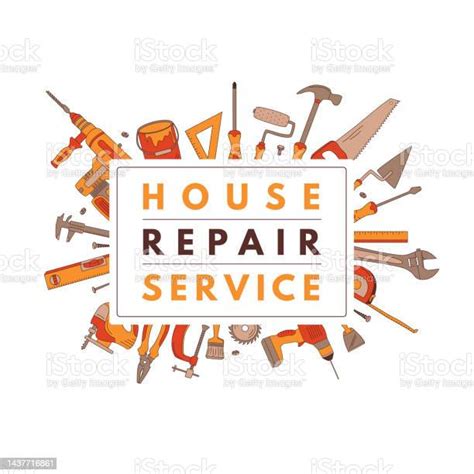 주택 수리 서비스 건설 도구 평평한 손으로 그린 요소 주택 개조 건설의 개념 개념에 대한 스톡 벡터 아트 및 기타 이미지 개념 개념과 주제 개체 그룹 Istock