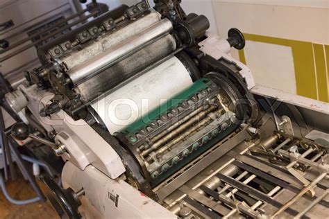 Old Offset Printing Press In The Stock Image Colourbox