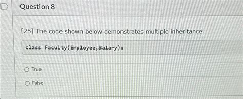 Solved Question 8 25 ﻿the Code Shown Below Demonstrates
