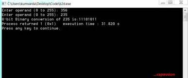 8 Bit Decimal To Binary Conversion