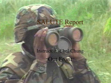 Ppt Salute Report Powerpoint Presentation Free Download Id1183234