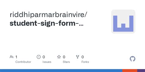 GitHub Riddhiparmarbrainvire Student Sign Form Typescript Styled