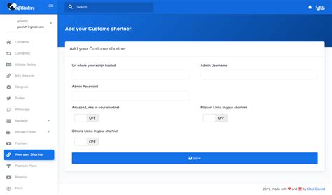 Own Shortner Affiliaters