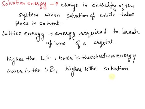 Solved Upon Solvation Energy Is Always Select The Correct Answer