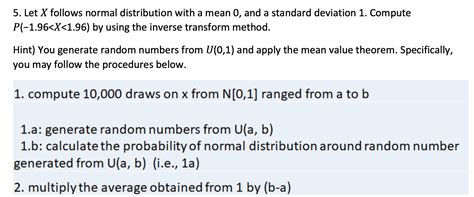 Solved 5 ﻿let X Follows Normal Distribution With A Mean 0