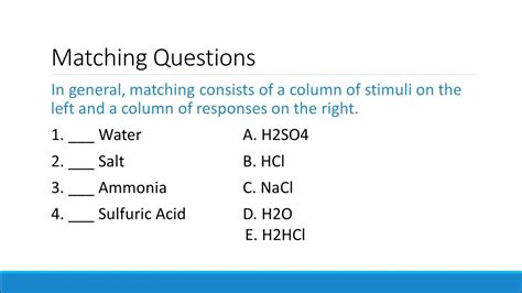Selective Response Test Questions Youtube