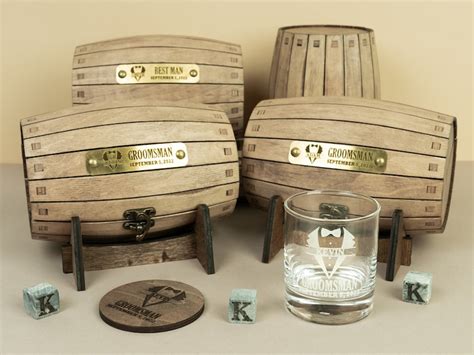 Groomsmen T Set Engraved Bourbon Glasses And Whiskey Etsy