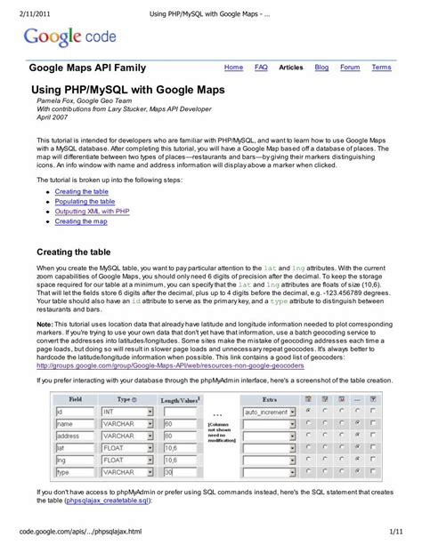 PDF Using PHP MySQL With Google Maps Google Maps API Family Google Code DOKUMEN TIPS