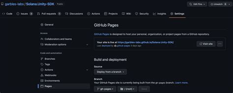 Host Your Game On Github Pages Docs