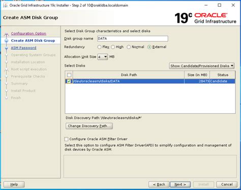 Install Grid Infrastructure For Standalone Server In Oracle 19c Orakldba Oracle Tutorial