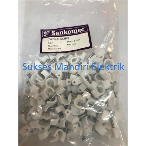 Jual Klem Kabel Mm Putih Kabel Klem Paku Klem Beton Mm Cable Clip M Jakarta Barat