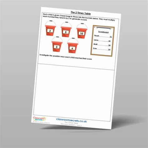 The 2 Times Table Discussion Problem Resource Classroom Secrets