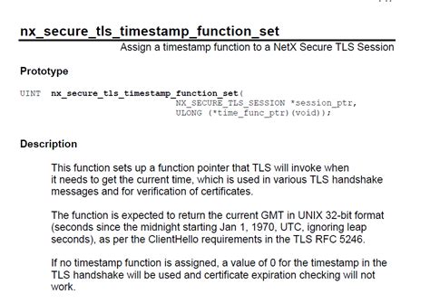 where does netx duo get time for verifying certificates in tls forum