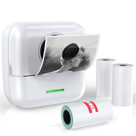 Mini Portable Thermal Printer Pocket Printer Wireless Bluetooth Android Ios Phone Picture