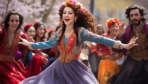 Premium Photo The Vibrant Dance Performances At A Nowruz Celebration