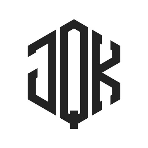 Premium Vector Jqk Logo Design Initial Letter Jqk Monogram Logo Using Hexagon Shape