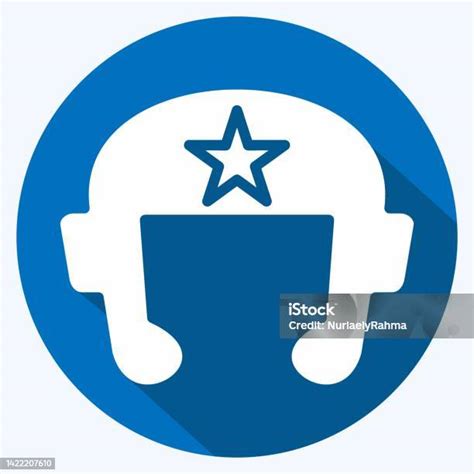 아이콘 권투 헬멧 전투 스포츠 기호와 관련된 긴 그림자 스타일 편집 가능한 간단한 디자인 간단한 그림권투 미국에 대한 스톡 벡터 아트 및 기타 이미지 Istock