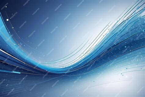 Premium Photo Abstract Blue Data Lines Stock Illustration
