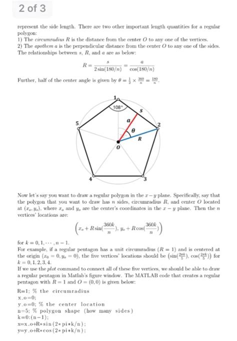Project Description A Simple Regular Polygon Is A Chegg