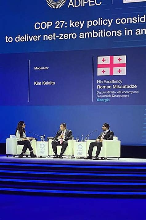 რომეო მიქაუტაძემ ენერგეტიკოსთა გავლენიანი საერთაშორისო ფორუმის Adipec ის მონაწილეებს
