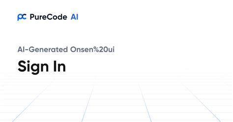 build great onsen 20ui sign in components faster using ai tools