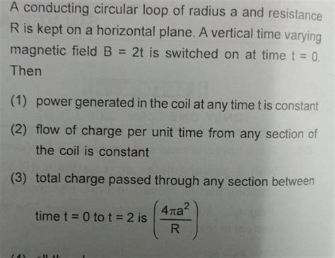 Answered A Conducting Circular Loop Of Radius A And Resistance R Is Kunduz