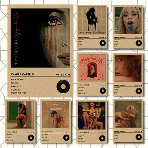 Hot Music Album Star Camila Cabello Poster Rock Poster Hip Hop Posters