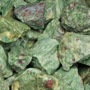 Fantasia Materials 1 Lb Ruby Zoisite Rough Raw Natural Crystals For Tumbling Wrapping