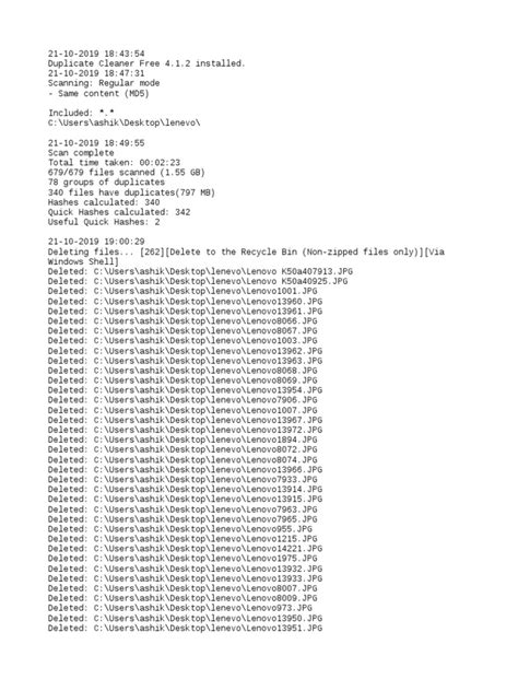 Duplicate Cleaner Log Pdf System Software Computer Architecture