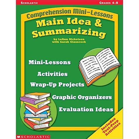 Comprehension Mini Lessons Main Idea And Summarizing