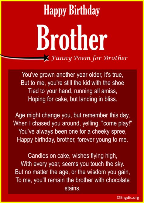 19 Birthday Poems For Brother Funny And Heart Touching Engdic
