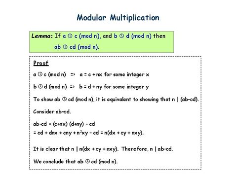 Modular Arithmetic This Lecture Modular Arithmetic Is An