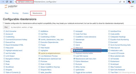 jupyter notebook代码自动补全设置、jupyter notebook中nbextensions扩展安装 jupyter