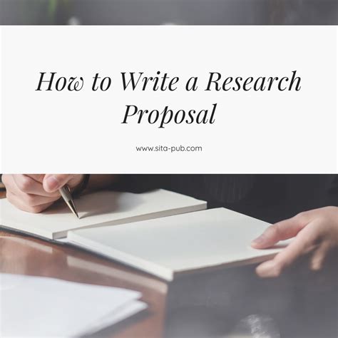 How To Write A Research Proposal Sita Academy