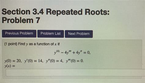 solved section 3 4 repeated roots problem 7 previous