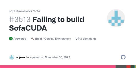 failing to build sofacuda · sofa framework sofa · discussion 3513 · github