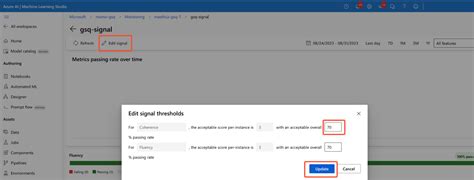 생성 Ai 애플리케이션을 위한 모델 모니터링미리 보기 Azure Machine Learning Microsoft Learn