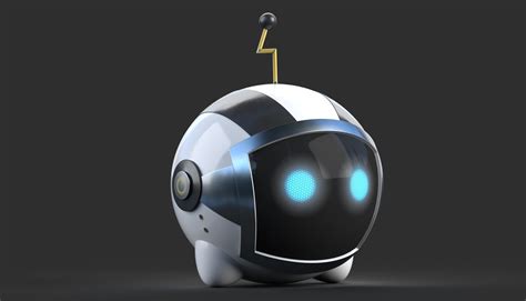 Character Cartoon Ball Robot 3d Turbosquid 2047338