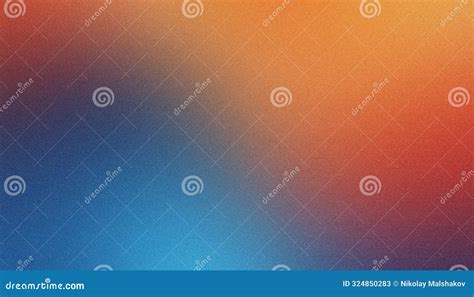 Smooth Gradient Background With A Subtle Grainy Texture Transitioning From Blue To Orange Stock