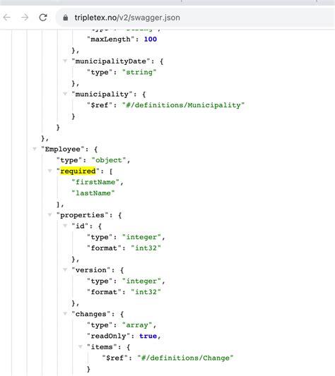 optional types in schema ex get employee returns values where id is