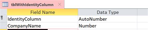 Access Does Not Recognize The Identity Column In A Linked Sql Server