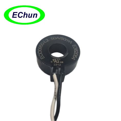 Echun Ul Certification Mini Precision Solid Core Current Transformer Eco09 9mm Hole Ac 50a 50ma
