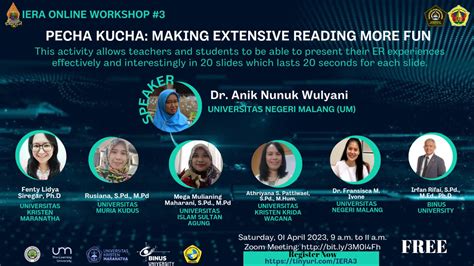 Pecha Kucha Making Extensive Reading More Fun English Binus University