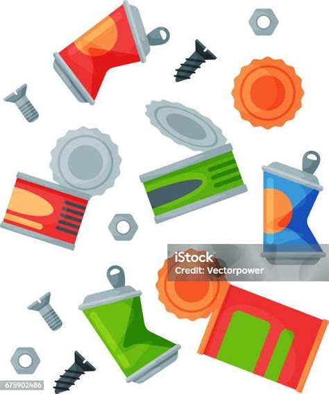 타이어 관리 산업 활용 가방 쓰레기 금속 요소 쓰레기 재활용 폐기물 일러스트 벡터 수 가방에 대한 스톡 벡터 아트 및 기타 이미지 가방 가정 생활 개념 Istock